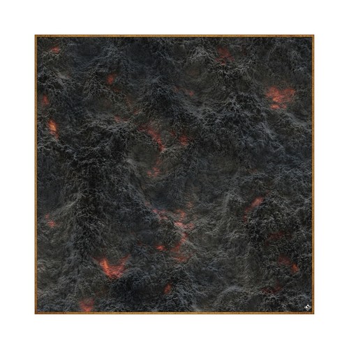 Lava Fields Design 1 36x36 Battle Mat - For 28mm Based Miniatures D&D ...