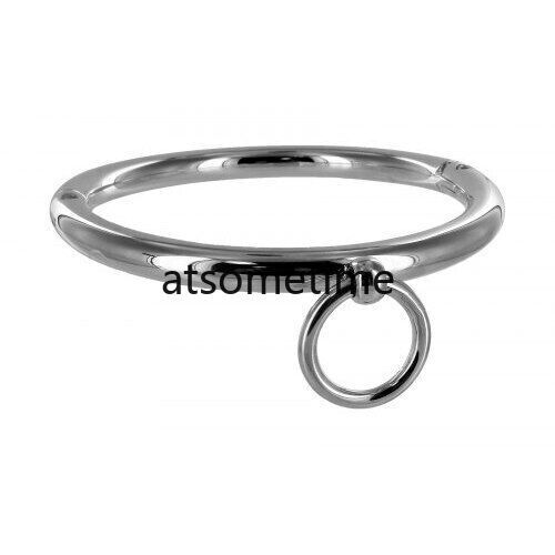 Metal Lockable Neck Cuff O Rings Collar Choker Posture Binding ...