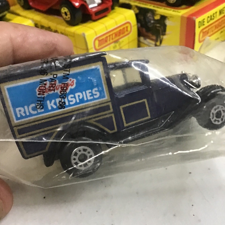 MATCHBOX SUPERFAST MB38 BLUE MODEL A FORD VAN “KELLOGGS RICE KRISPIES ...