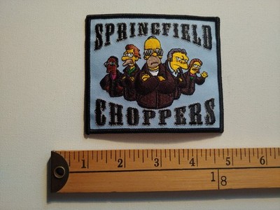 * SPRINGFIELD HOMER BIKER RIDER CHOPPERS BIKERS SIMPSONS PATCH CREST ...