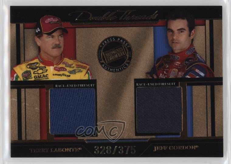 2005 Press Pass Legends - Double Threads Jeff Gordon, Terry Labonte #DT ...