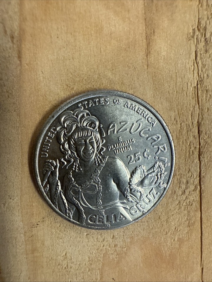 Rare 2024 P Celia cruz quarter "AZUCAR!" Error - "In COD We Trust" | eBay