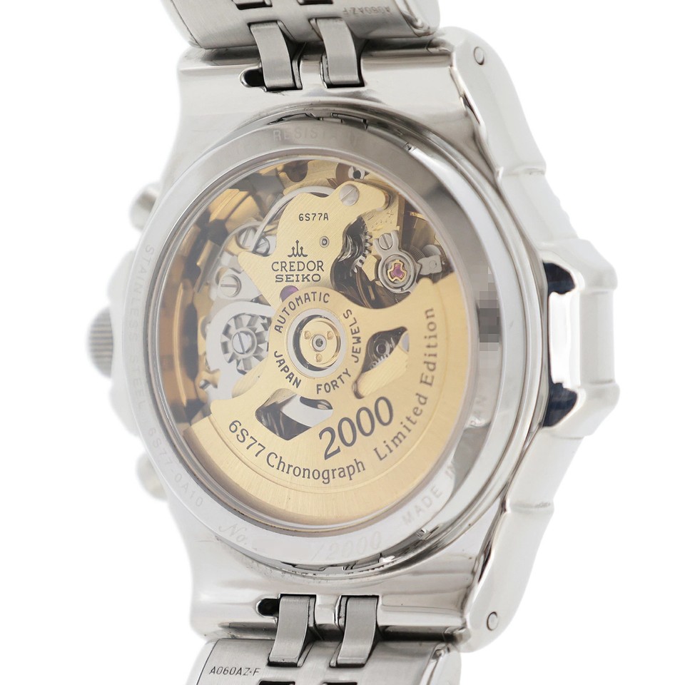 SEIKO CREDOR Pacific Chrono GCBK997 6S77-0A10 Men's SS Automatic 40mm ...