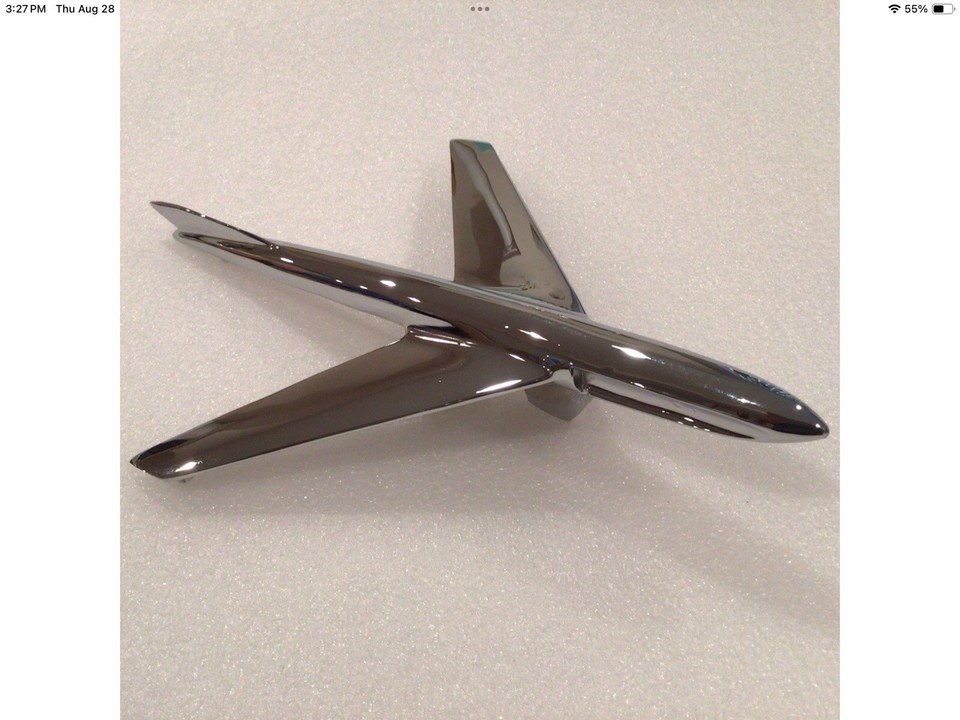 1956 Buick Hood Ornament Older Re Chrome Nice BUICK Special Roadmaster ...