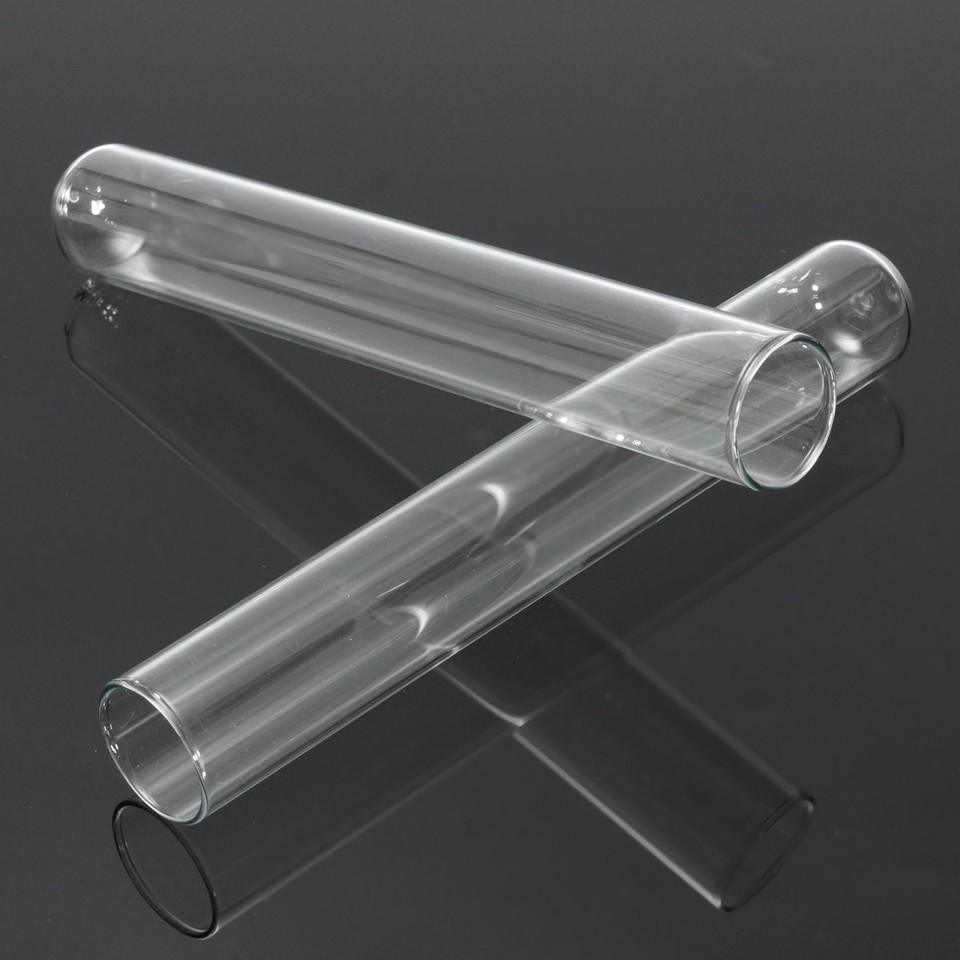 5pcs Glass Pyrex Borosilicate Rimmed Test Blowing Tubes Borosilicate ...
