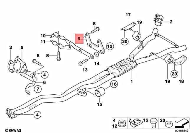 Genuine BMW E60 E61 E63 E64 520i 525i 530i 630i Cabrio Bracket ...