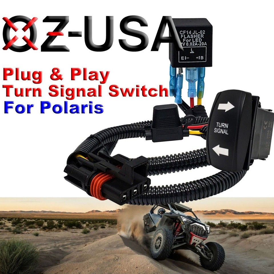 Pulse Power Bus Bar Plug Turn Signal Harness for Polaris RZR Pro Ranger ...