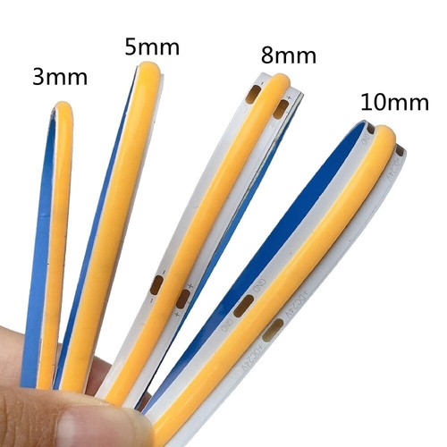 DC12V/24V COB LED Strip Super Thin 3mm 5mm 8mm 10mm 384LEDs High ...