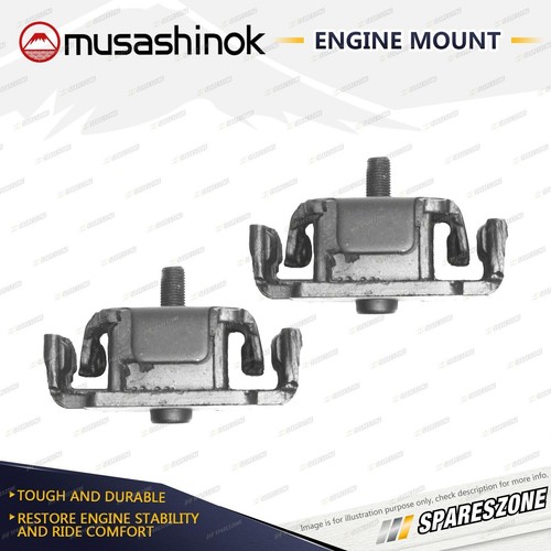 2x Musashinok Front LH RH Square Engine Mount for Toyota Landcruiser ...