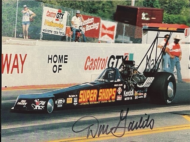VRHTF NHRA SIGNED BIG DADDY DON GARLITS MUSEUM OF DRAG RACING POST CARD ...