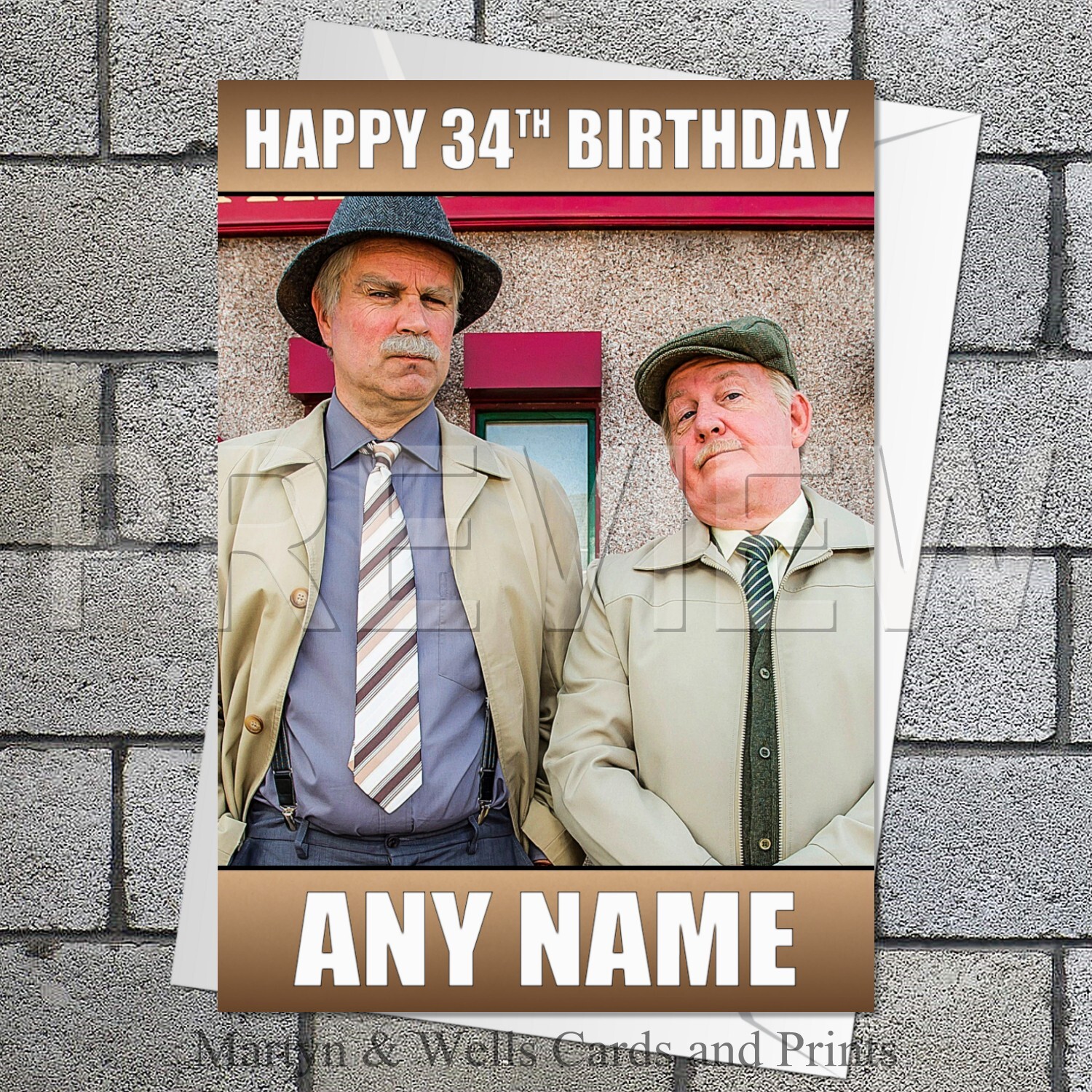 Still Game birthday card. 5x7 inches. Jack and Victor. Personalised ...