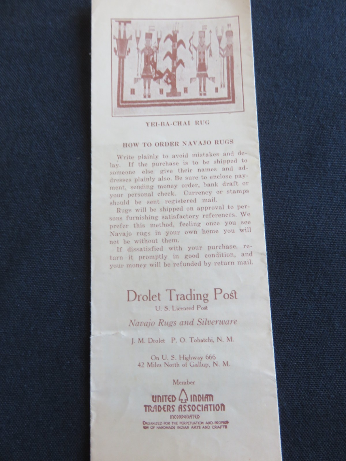 The Story of the Navajo Rug Drolet Trading Post Tohatchi, New Mexico ...