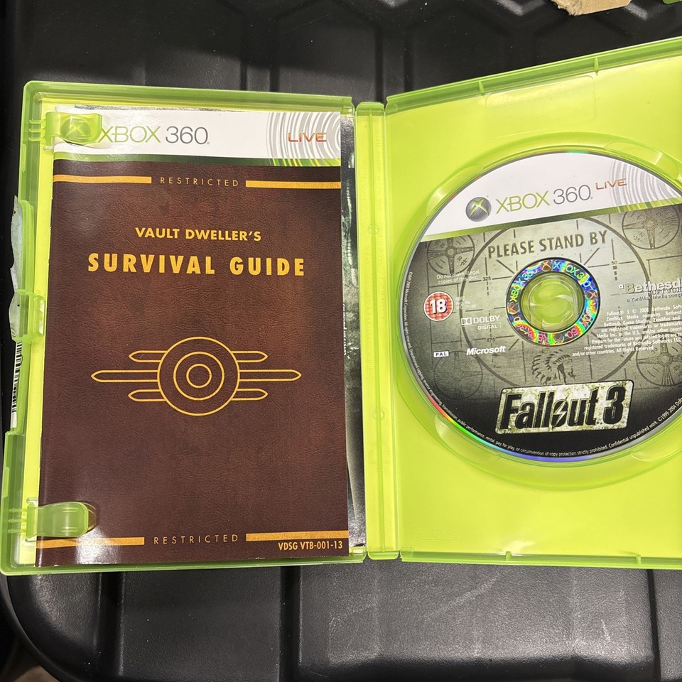 Fallout 3 Xbox 360 Game complete with Vault Dweller’s Survival Guide ...