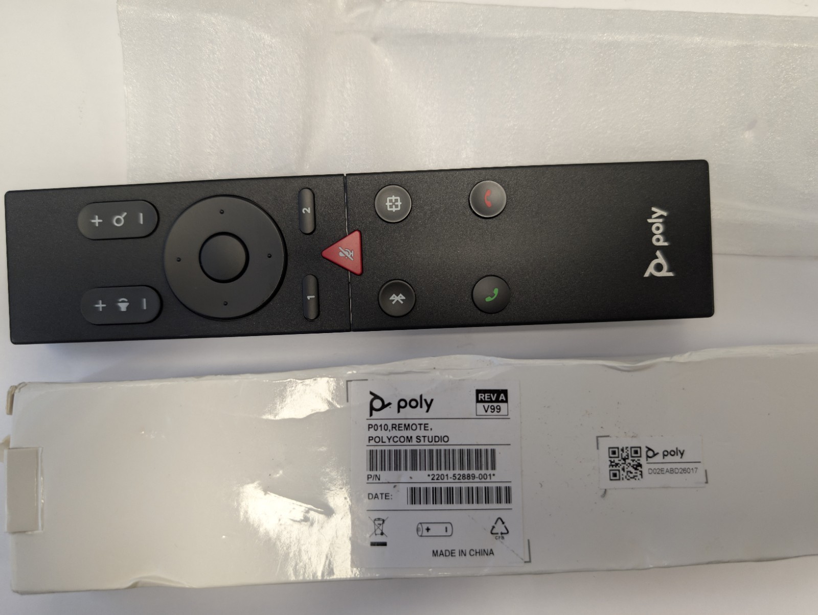 Remote Control for Poly Studio USB Video Bar,Polycom BW7640UN | eBay UK