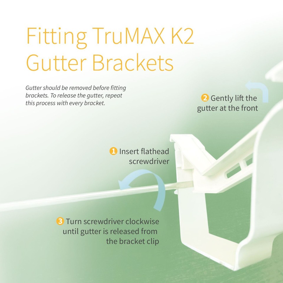 K2 Conservatory Gutter Bracket C8043 - 5 Pack Replacement Ogee Clip ...