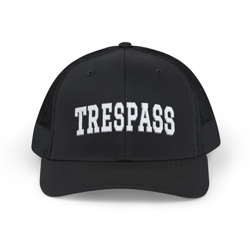 Vintage Trespass Looters Wool Arch 90s Embroidered Mesh Snapback ...