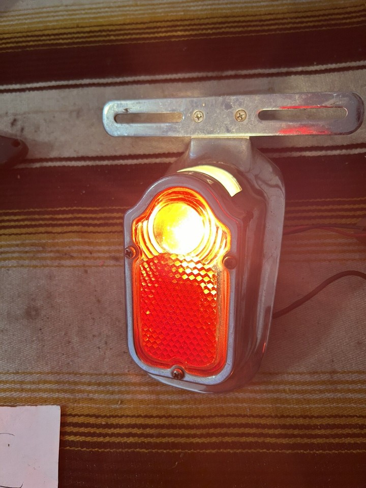 Red Tombstone Brake Tail Light Turn Signals Lamp for Harley Softail ...