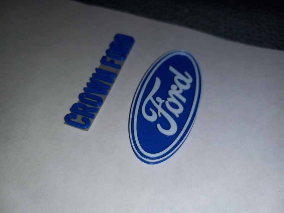 Ho scale 1/87 Ford Dealership sign, with any custon Dealership Name. 3D ...
