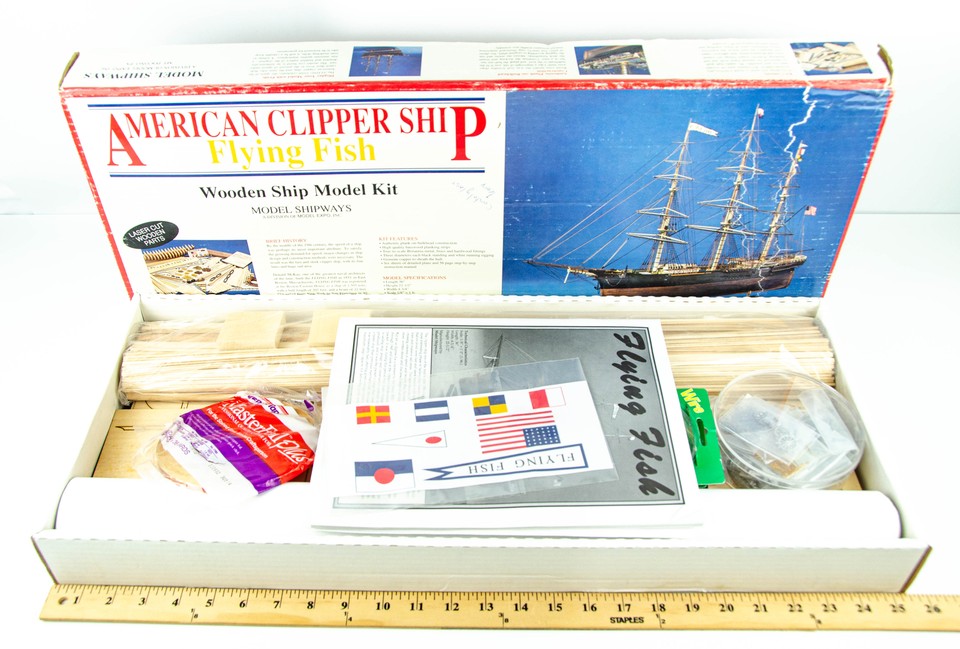 Model Shipways American Clipper Ship Flying Fish Balsa Wood Model Ship ...
