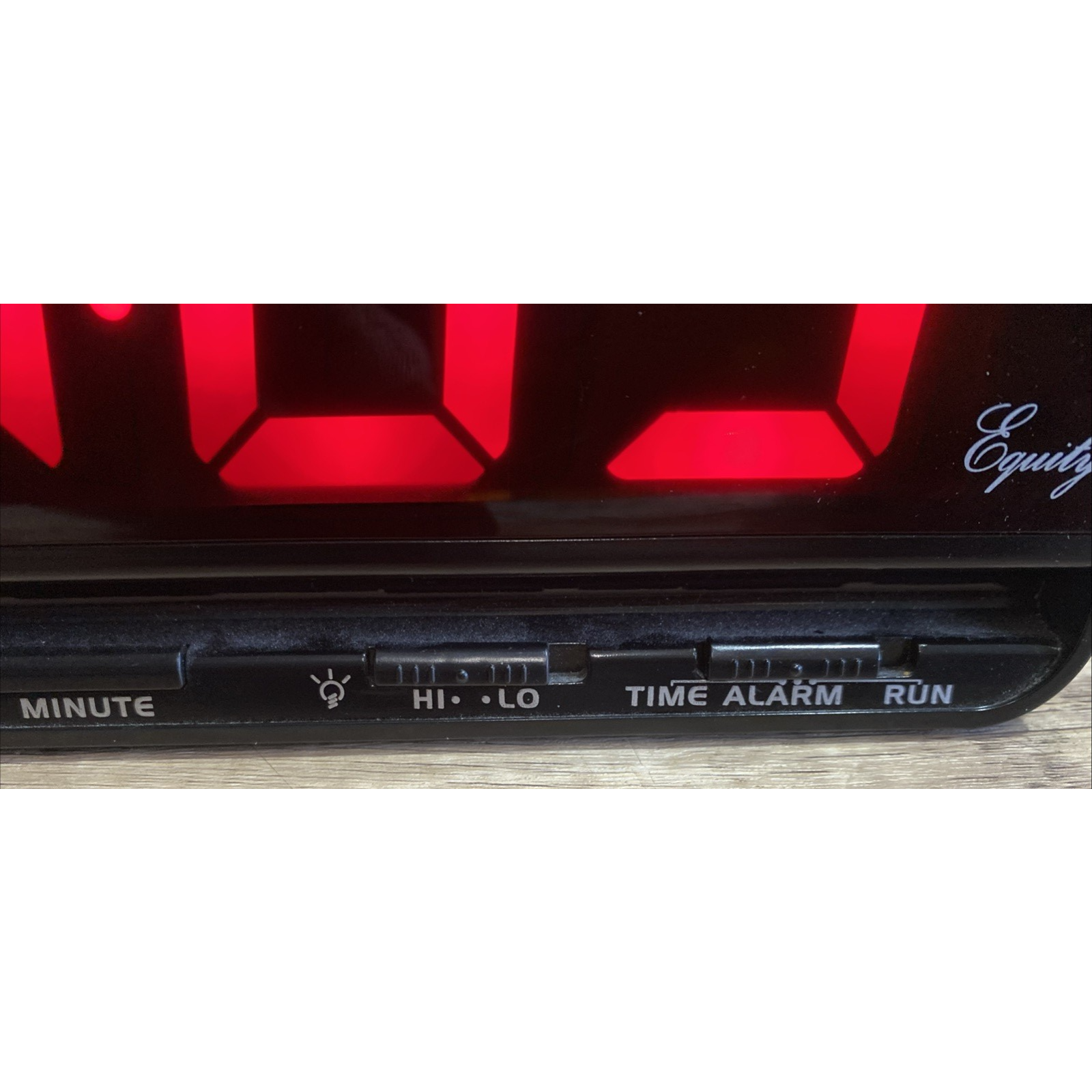 Equity 3" LED Red Digital Alarm Clock Model 3009531 Large Display Works ...