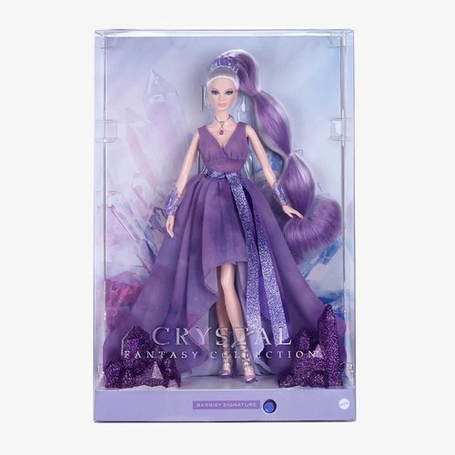 BARBIE SIGNATURE CRYSTAL FANTASY COLLECTION AMETHYST DOLL 2020 MATTEL ...