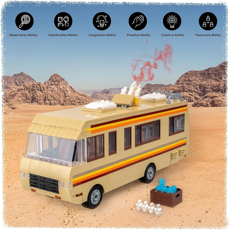 Building Block Set Breaking Bad RV Camper Van Heisenberg DIY Model Set ...