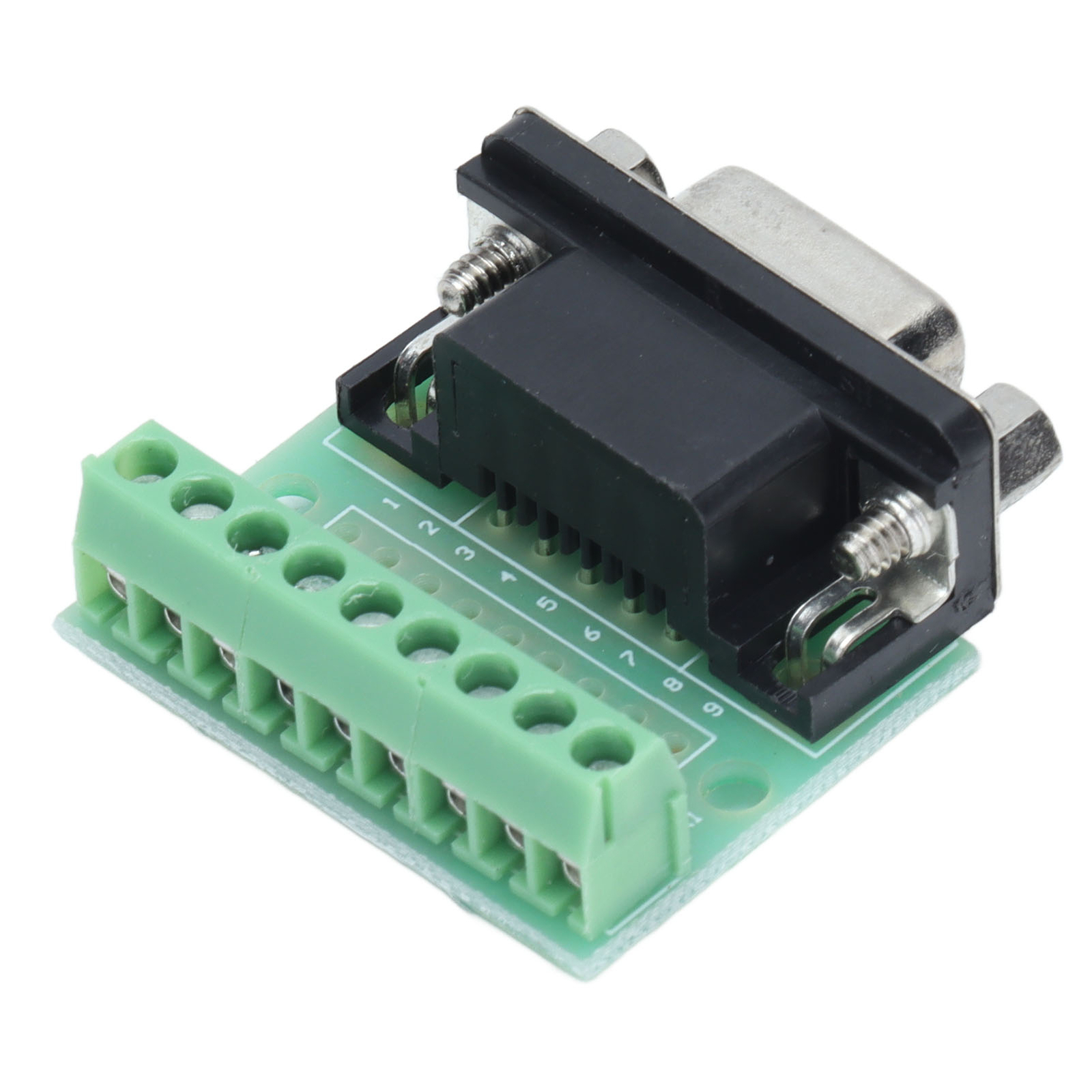 Female Terminal Board 9Position Screw Adapter For RS232 RS485 Connector ...