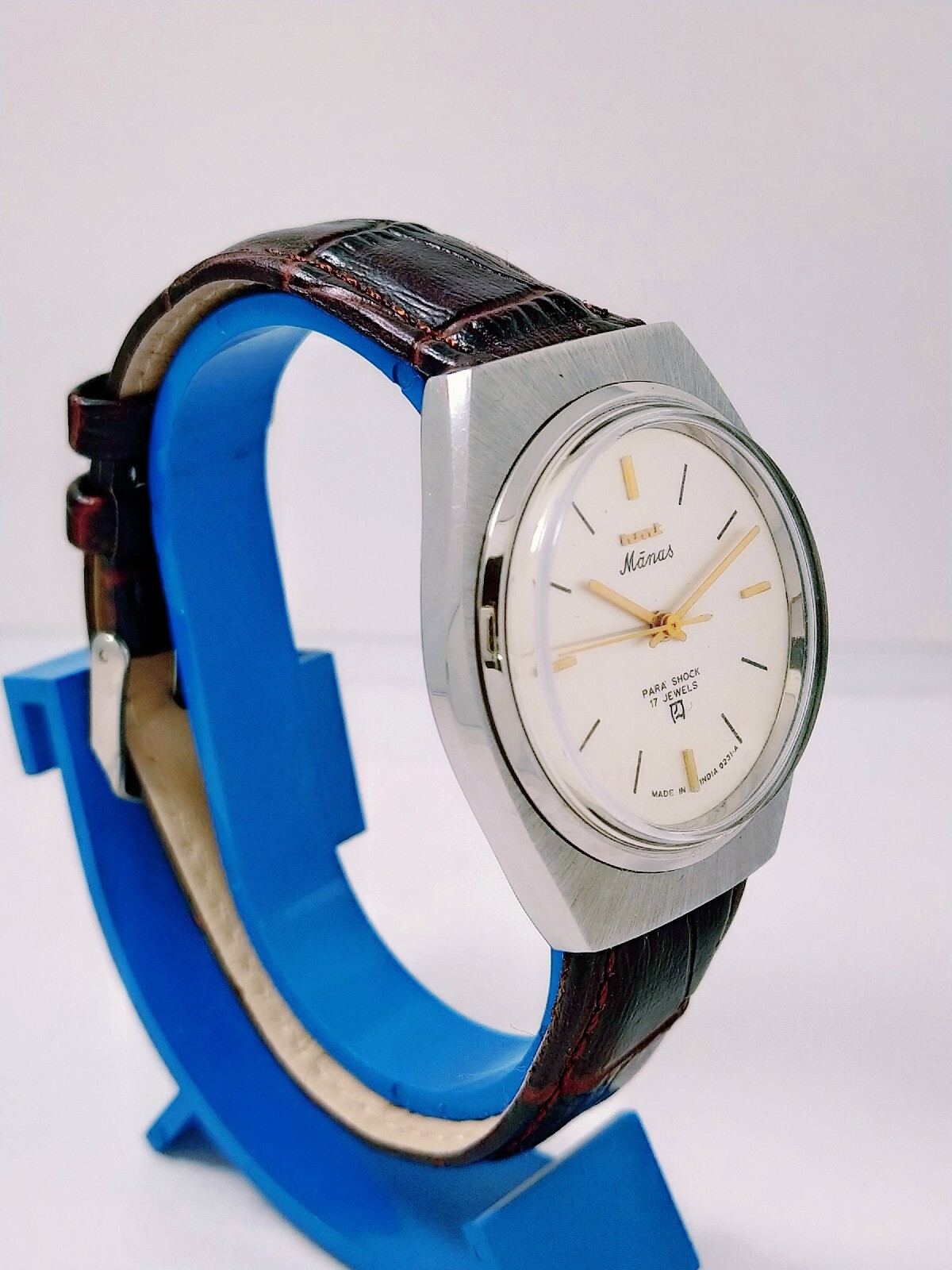 Original HMT Manas, Silver Dial Men's Mech Watch 17J Vintage*FedEx NOS ...