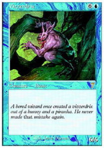 Moderate Play, English MTG Regular Vizzerdrix 7th Edition Magic the ...