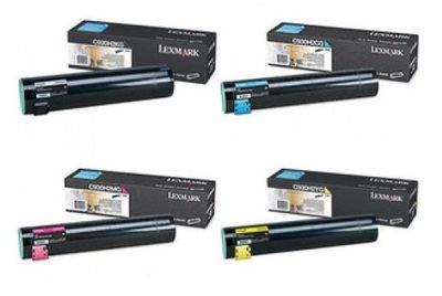 4 Toners Originaux Lexmark C935dn C935dtn / C930H2KG C930H2CG C930H2MG ...
