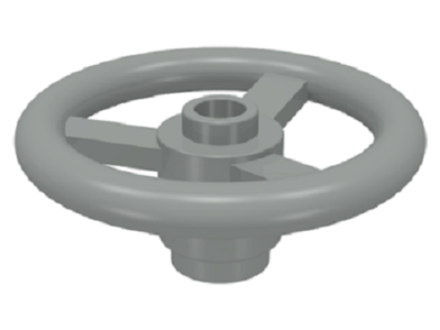 Lego 2819 old gray technic steering wheel small 3 studs diameter | eBay