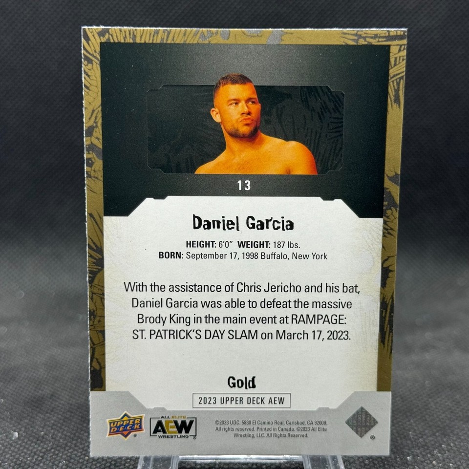 Daniel Garcia 2023 Upper Deck AEW Gold Parallel #13 | eBay