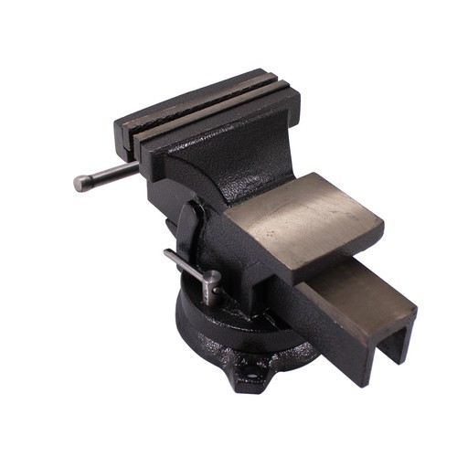 Heavy Duty Bench Vise Anvil Forged, 360 Swivel Locking Base Desktop ...