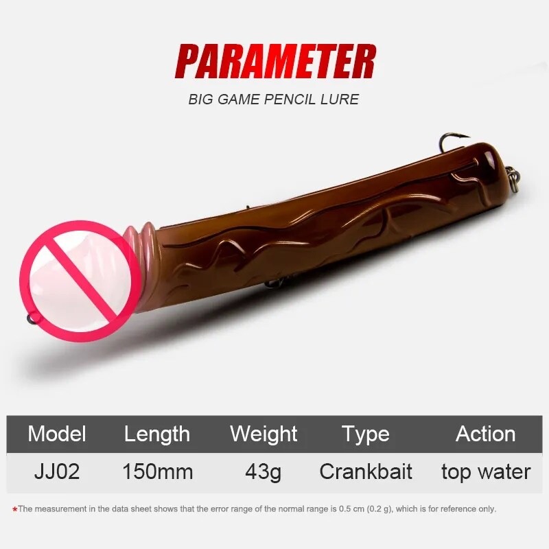 Fishing Lure Dick Fishing Lures Gag Gift Lure Funny Pecker Top Water ...