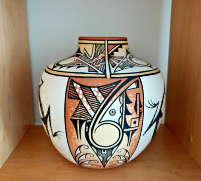 Deldrick & Lorenda Cellicion - Hand-Painted Hopi-Inspired Polychrome (6 ...