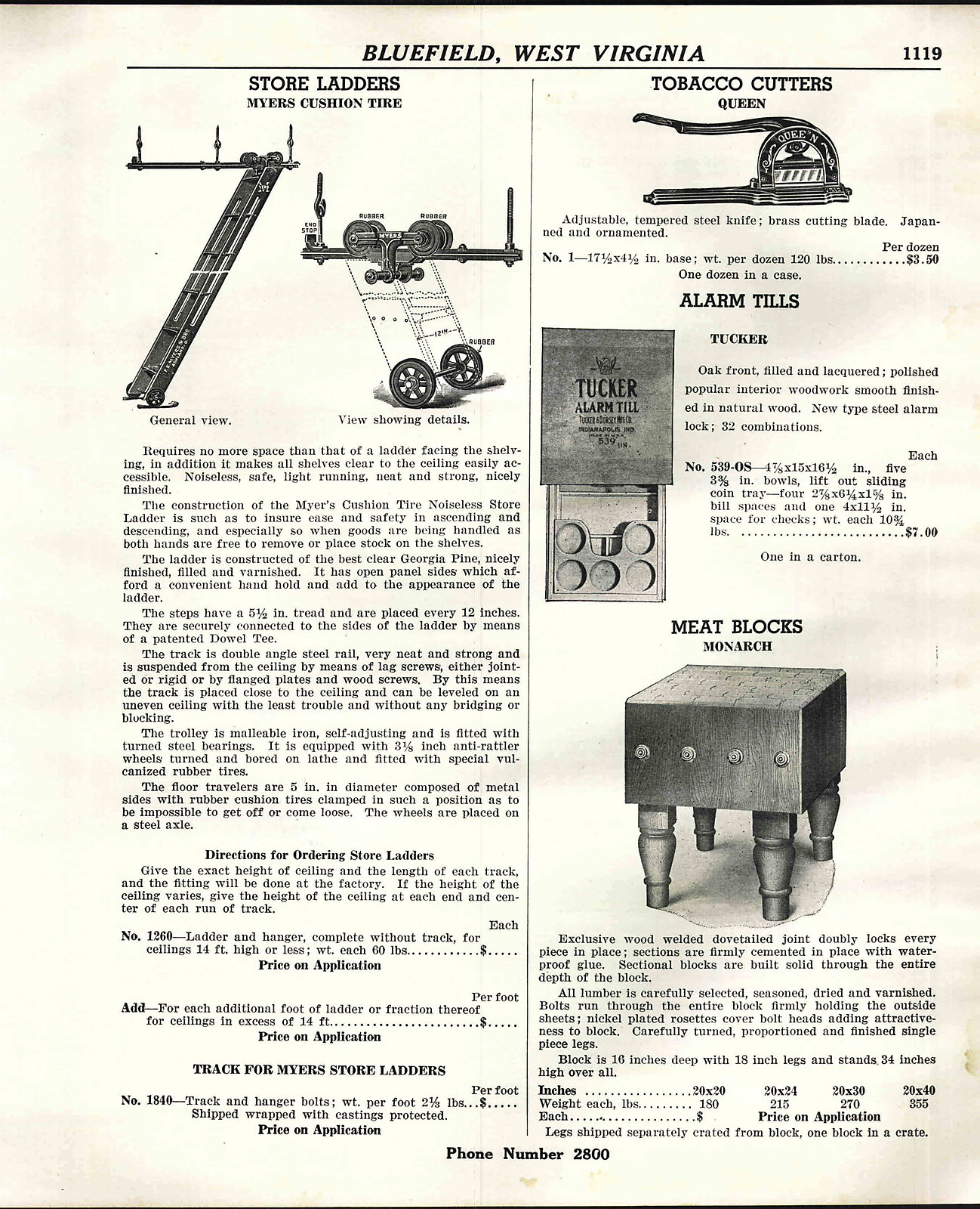 1941 ADVERT Monarch Butcher Block Table Meat Block Dovetail Joint | eBay
