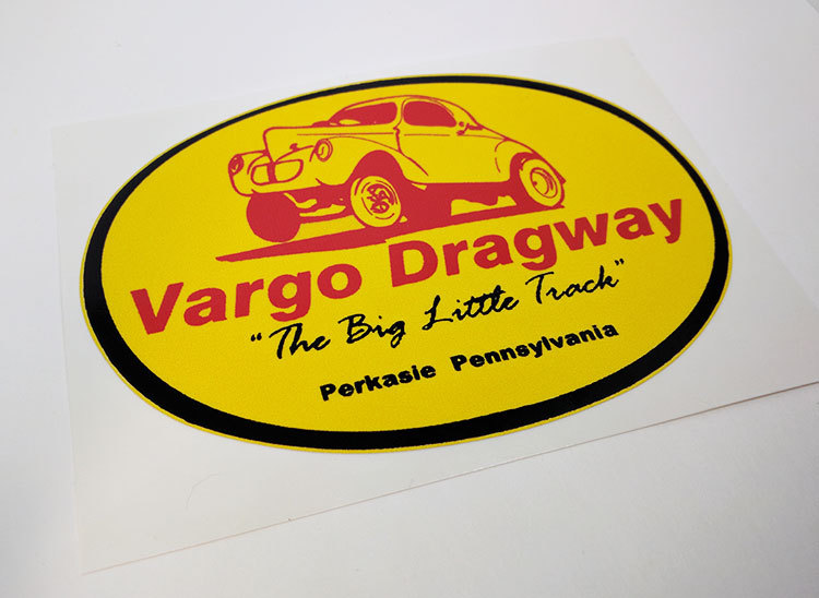 Vargo Dragway Vintage Style DECAL, Vinyl car STICKER, racing, hot rod ...