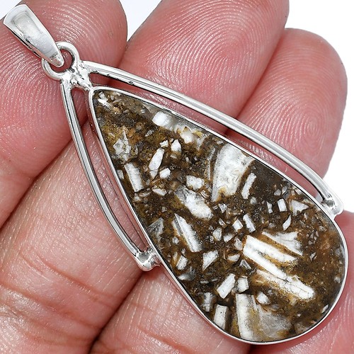 Natural Tube Agate - Turkish 925 Sterling Silver Pendant Jewelry P-1566 ...