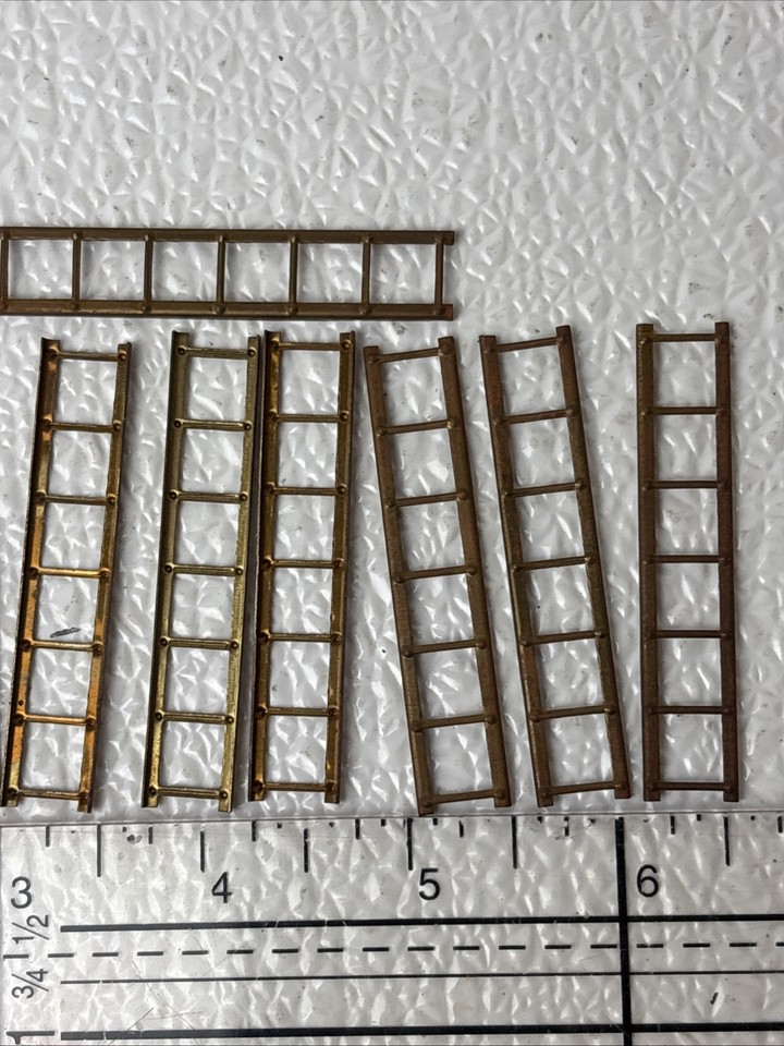 Max Gray Brass 7-Rung Ladder O Scale Model Railroad 13Pk | eBay
