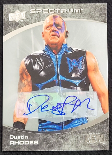 2021 UPPER DECK AEW SPECTRUM DUSTIN RHODES AUTO AUTOGRAPH ALL ELITE ...