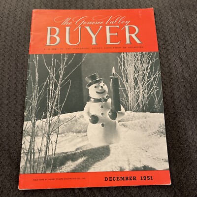 Vintage The Genesee Valley Buyer Purchasing Magazine December 1951 D19 ...