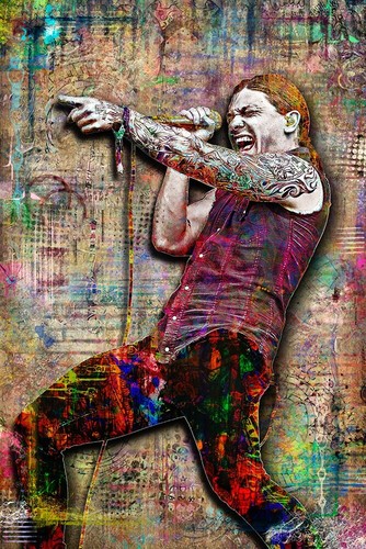 Brent Smith of SHINEDOWN 20x30in Poster 2, Shinedown Music Tribute Free ...
