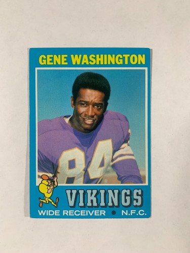 1971 Topps - Gene Washington #130 Minnesota Vikings Football Card EX ...