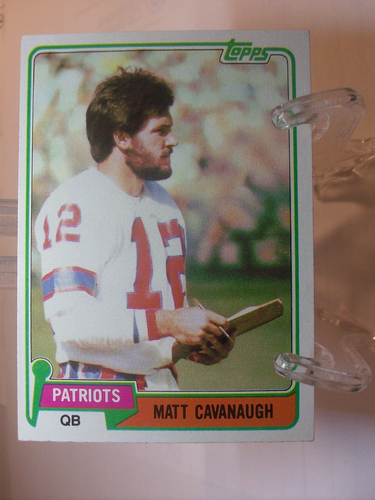 1981 Topps Football Card #248 - Matt Cavanaugh - New England Patriots ...