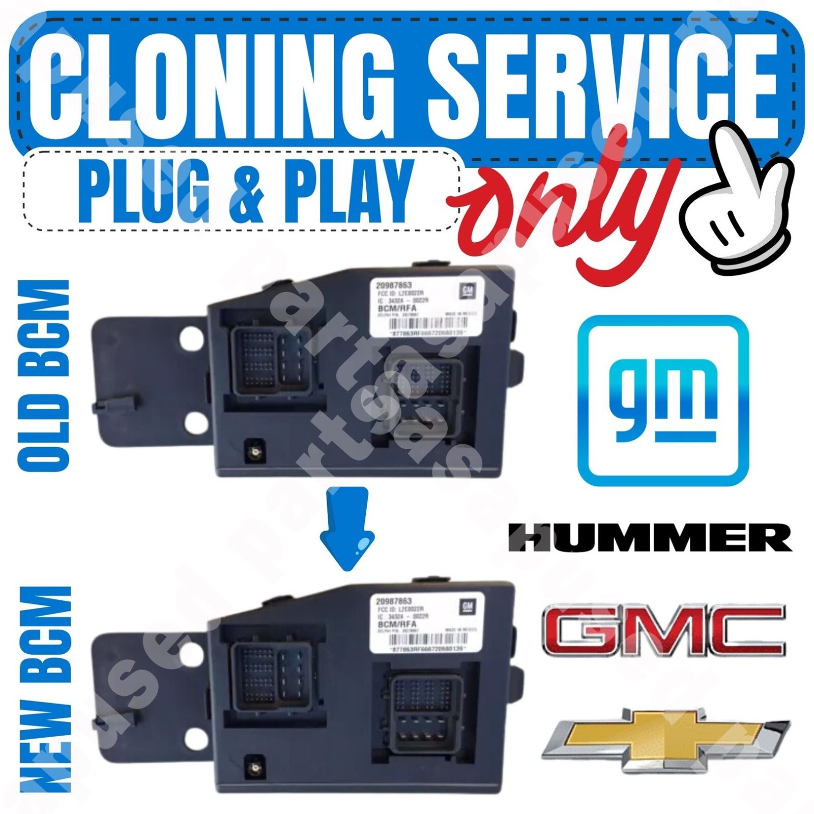 🚙 PROGRAMMING CLONE SERVICE BCM BODY CONTROL MODULE CHEVY GMC HUMMER ...
