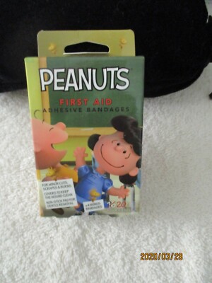 Peanuts First Aid Adhesive Bandages 20 Count New in Box | eBay