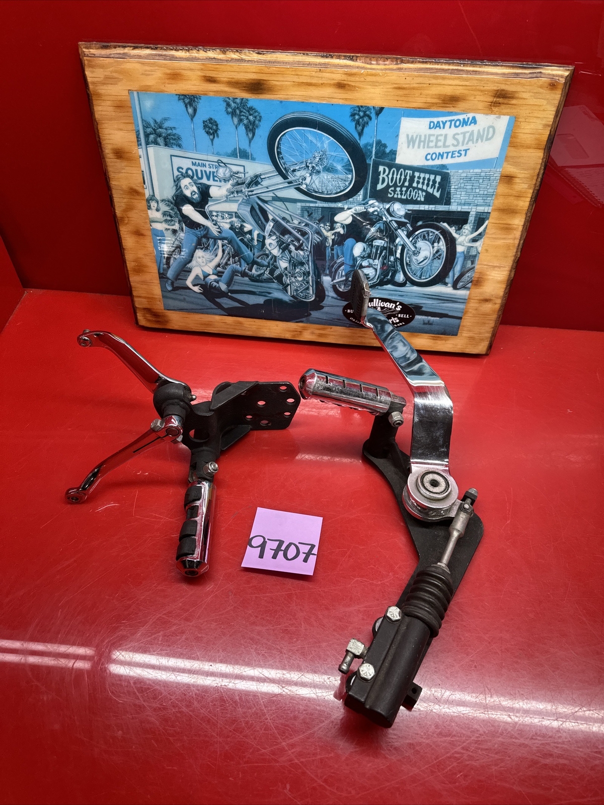 harley shovelhead evo softail wide glide shift Brake Side Forward ...