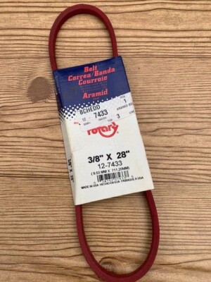 NOS Rotary 12-7433 V-Belt 3/8"x28" 9.53mm x 711.2mm Replacement Aramid ...