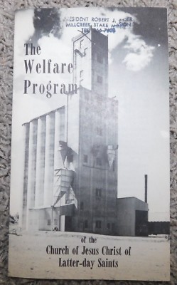 The Welfare Program LDS Mormon Pamphlet 1940's | eBay