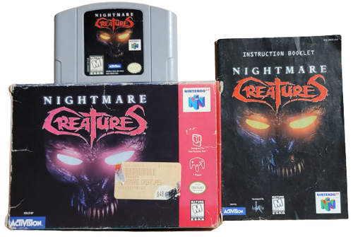 Nightmare Creatures (Nintendo 64 N64) Complete CIB! Tested Works ...